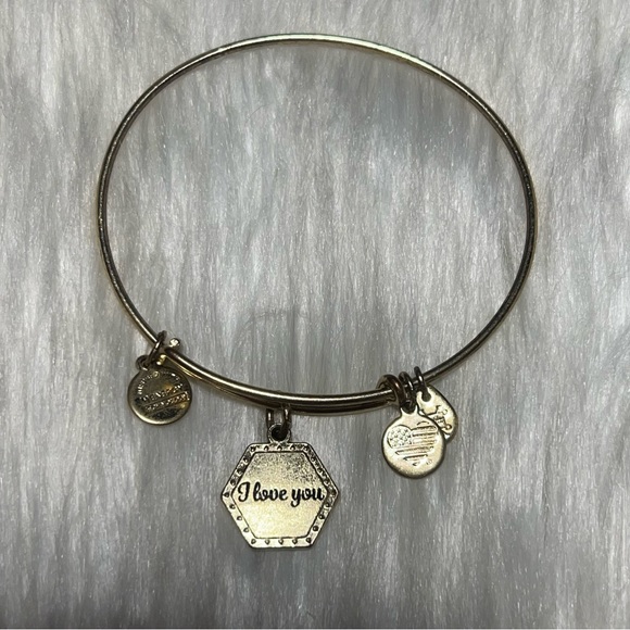 Alex and Ani | Jewelry | Alex And Ani Then Now Always Rafaelian Gold I ...